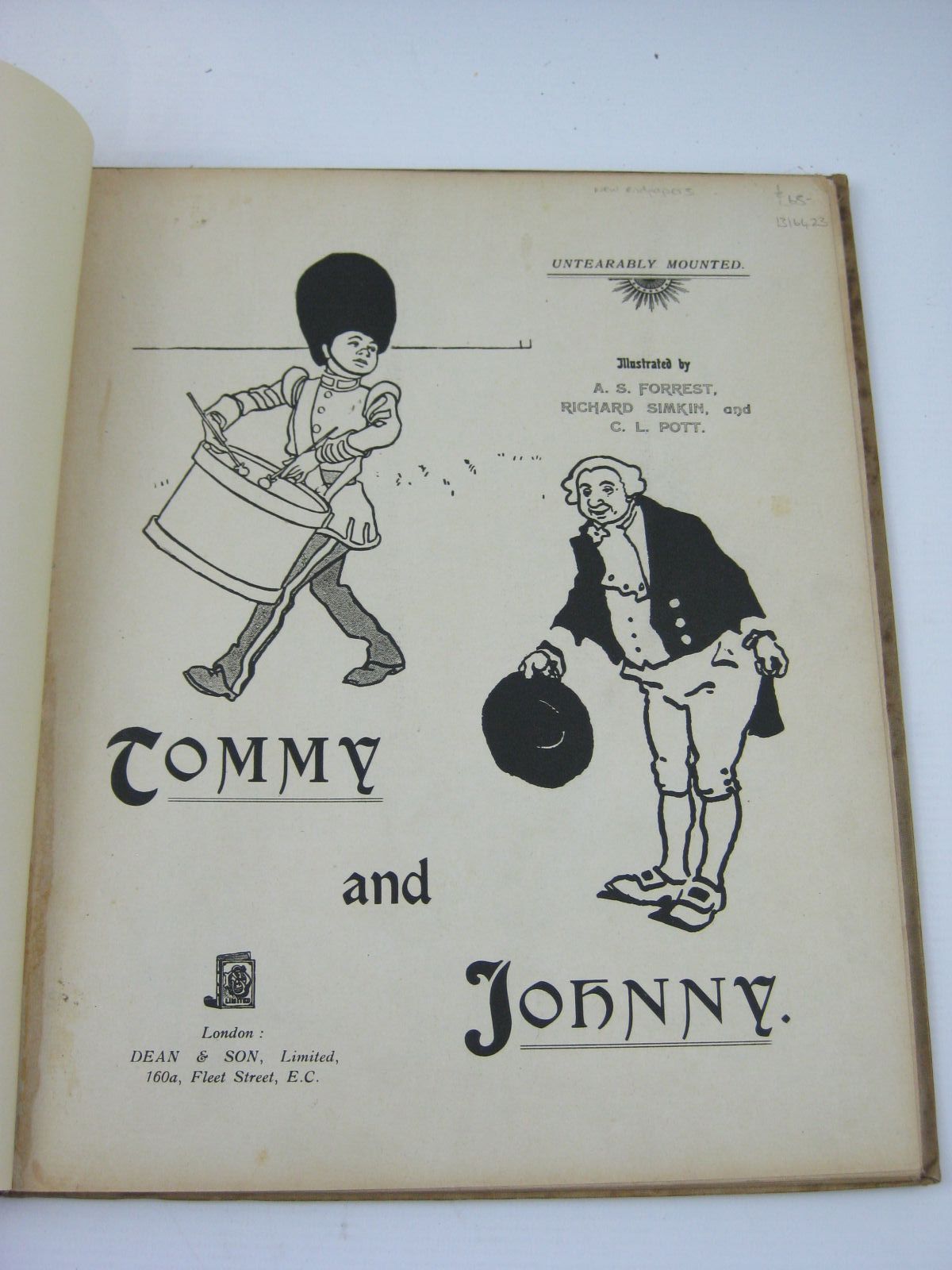 Stella & Rose's Books : TOMMY AND JOHNNY Written By William Cowper; Et ...