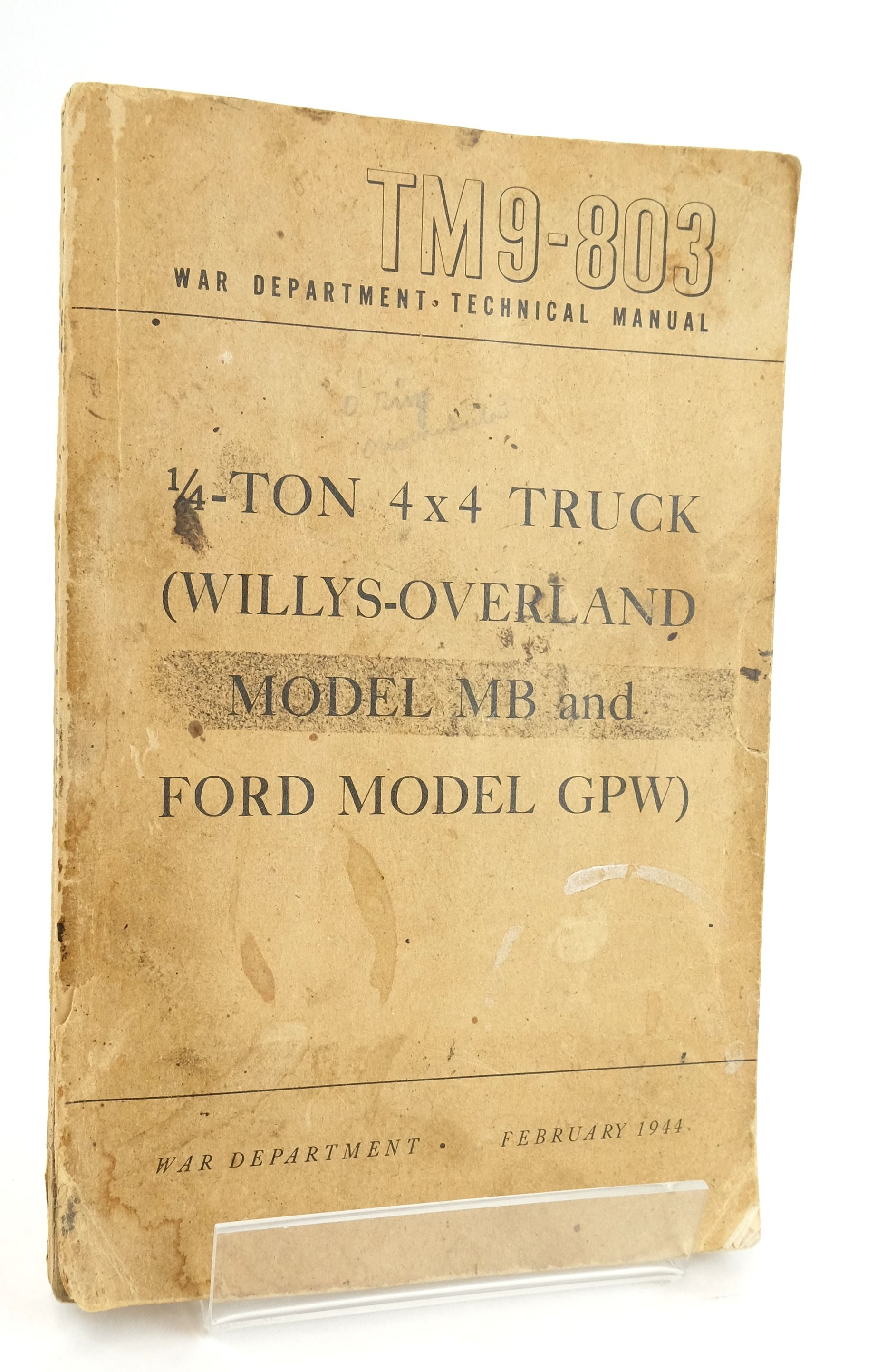 Stella & Rose's Books : 1/4-TON 4X4 TRUCK (WILLYS-OVERLAND MODEL MB AND ...