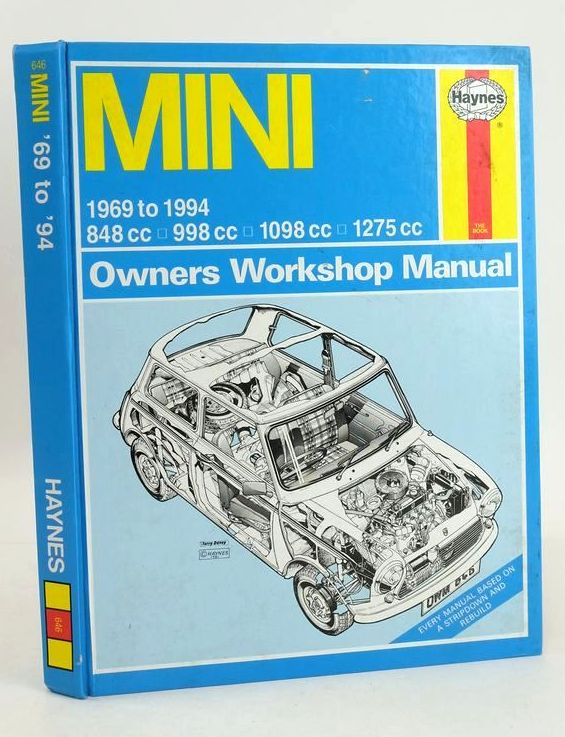 Stella & Rose's Books : MINI OWNERS WORKSHOP MANUAL 1969 TO 1994 ...