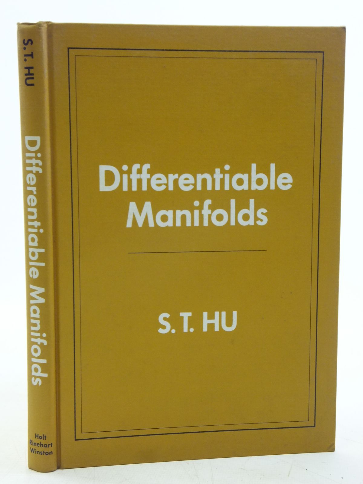 Stella & Rose's Books : DIFFERENTIABLE MANIFOLDS Written By Sze-Tsen Hu ...
